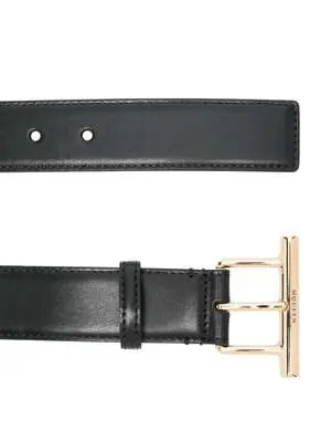 Alexander McQueen Leather Belt - Black