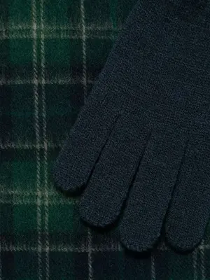 Barbour Tartan Scarf And Gloves Set