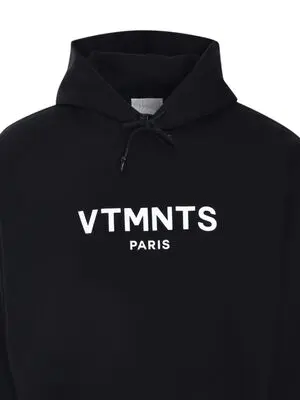 VTMNTS Logo-print Hoodie - Black
