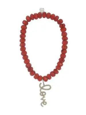 SYDNEY EVAN 14kt Yellow Diamond 'love' Bracelet - Gold