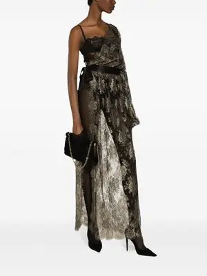 Dolce & Gabbana Semi-sheer Lace Gown