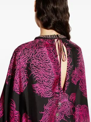 Emilio Pucci Struzzo-print Silk Kaftan