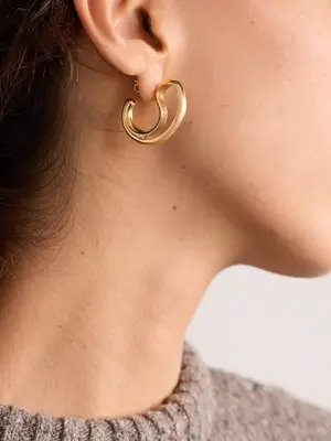 Bottega Veneta Plated Silver Earrings - Gold