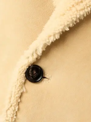Bottega Veneta Double-breasted Shearling Coat