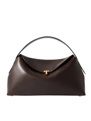 TOTEME T-lock Leather Shoulder Bag