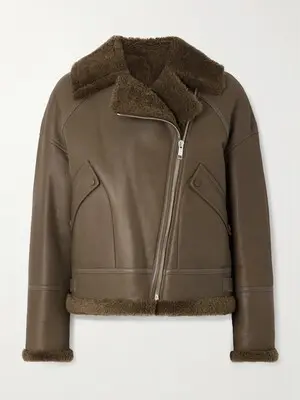 YVES SALOMON Shearling Biker Jacket