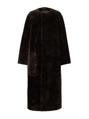 TOTEME Shearling Longline Coat