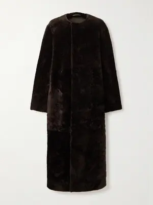 TOTEME Shearling Longline Coat