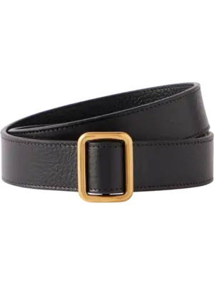 THE ROW Jin Textured-leather Belt