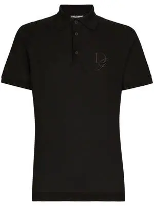 Dolce & Gabbana Logo-embroidered Jersey Polo Shirt
