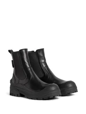 Dsquared2 Logo-embossed Leather Chelsea Boots