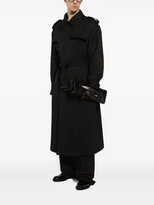 Dolce & Gabbana Double-breasted Trench Coat - Black