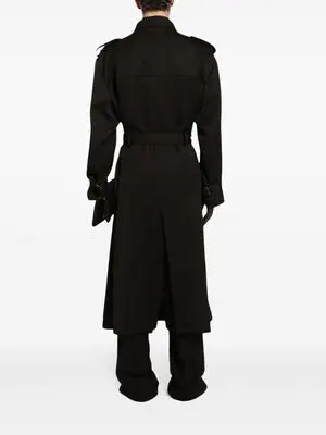 Dolce & Gabbana Double-breasted Trench Coat - Black