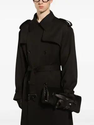 Dolce & Gabbana Double-breasted Trench Coat - Black