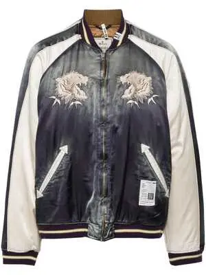Mihara Yasuhiro Embroidered Souvenir Jacket - Purple