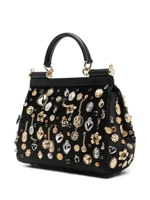 Dolce & Gabbana Small Sicily Tote - Black