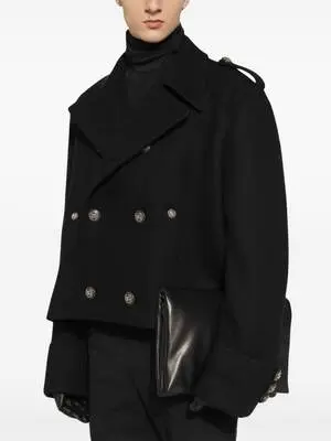 Dolce & Gabbana Double-breasted Pea Coat - Black