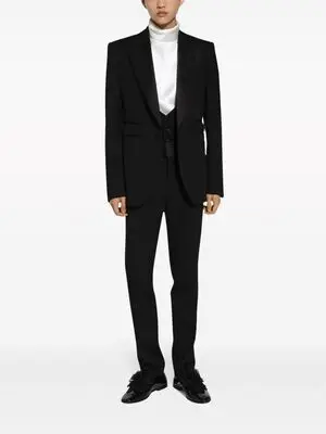 Dolce & Gabbana High-neck Silk Shirt