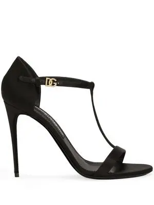 Dolce & Gabbana Satin T-bar Sandals