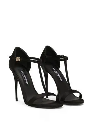 Dolce & Gabbana Satin T-bar Sandals