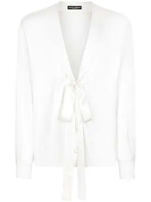 Dolce & Gabbana Bow-detailed Shirt
