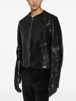 Dolce & Gabbana Collarless Zipped Jacket