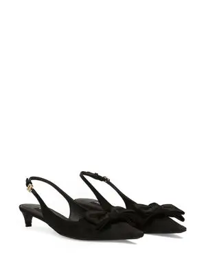 Dolce & Gabbana 30mm Bow Detailing Slingback Pumps