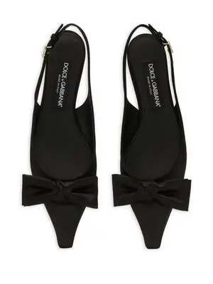 Dolce & Gabbana 30mm Bow Detailing Slingback Pumps
