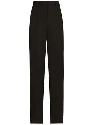 Dolce & Gabbana Tailored Gabardine Trousers - Black