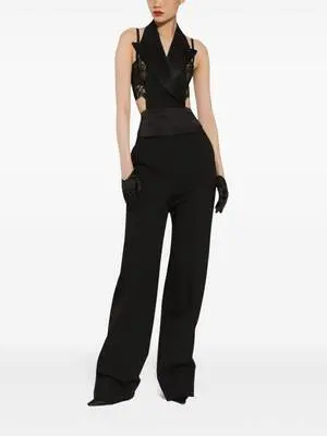 Dolce & Gabbana Tailored Gabardine Trousers - Black