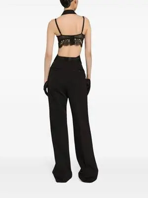 Dolce & Gabbana Tailored Gabardine Trousers - Black