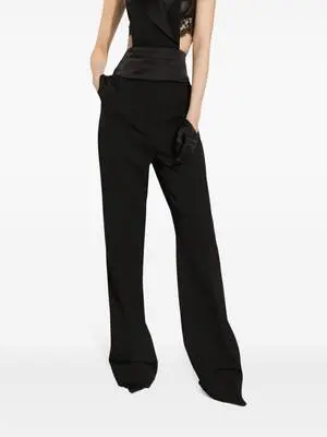 Dolce & Gabbana Tailored Gabardine Trousers - Black