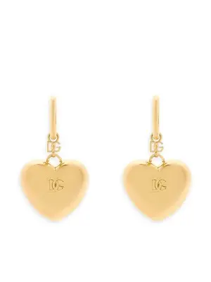 Dolce & Gabbana Heart Dangle Earrings - Gold