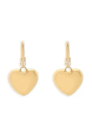 Dolce & Gabbana Dg Heart Dangle Earrings - Gold