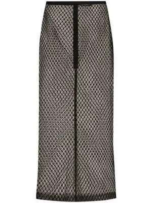 Dolce & Gabbana Mesh Pencil Skirt