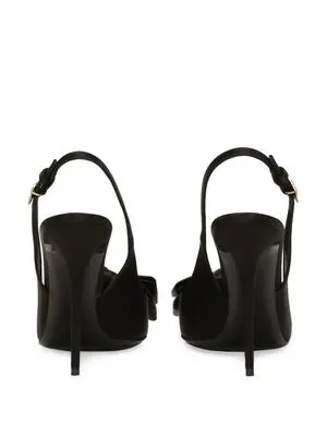 Dolce & Gabbana 105mm Bow-detail Slingback Pumps