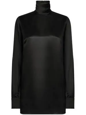 Dolce & Gabbana High-neck Blouse - Black