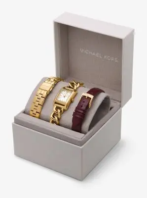 Michael Kors Petite Monroe -Tone And Crocodile-Embossed 