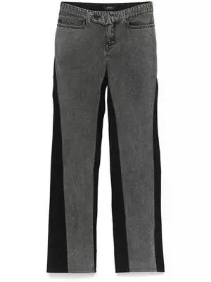 MUGLER Bi-color Straight Leg Jeans