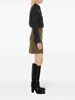 Burberry Check Mini Skirt - Neutrals