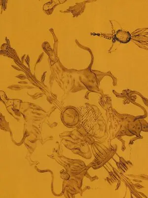 Fabiana Filippi X Benni Bosetto Printed Silk Scarf - Brown