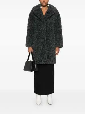 STAND STUDIO Camille Cocoon Coat - Grey