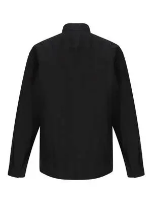 Balenciaga Logo-embroidered Cotton Shirt - Black