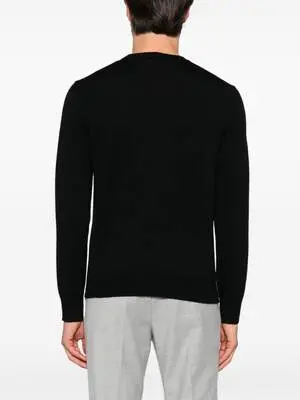 BALLANTYNE Wool Crew Neck Sweater - Black