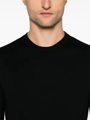 BALLANTYNE Wool Crew Neck Sweater - Black