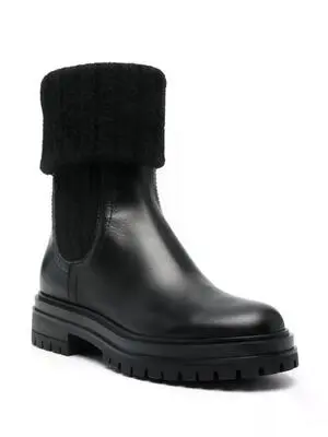 GIANVITO ROSSI 45mm Folded Chelsea Boots - Black