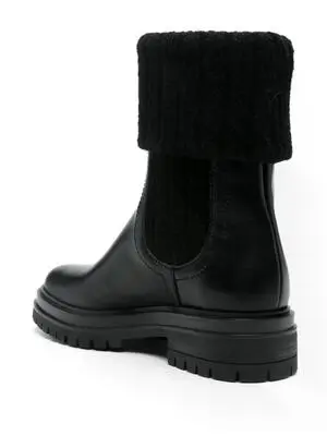 GIANVITO ROSSI 45mm Folded Chelsea Boots - Black
