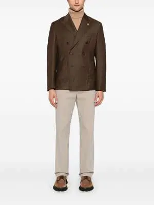 BALLANTYNE Cashmere Roll Neck Sweater - Brown