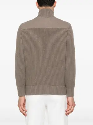 LUNARIA CASHMERE Panelled Zip Jacket