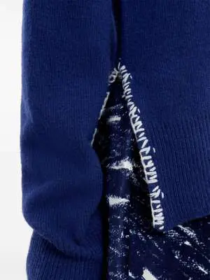 Marni Whipstitch-trim Virgin Wool-cashmere Blend Cardigan